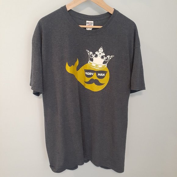 Jerzees | Shirts | Moby Max Mens Xl Charcol Tee Shirt With Moby Max ...